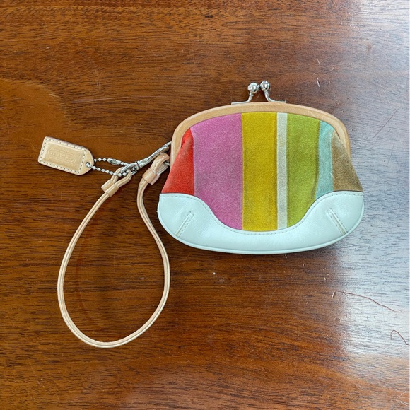Coach | Bags | Coach Rainbow Wallet Wristlet | Poshmark